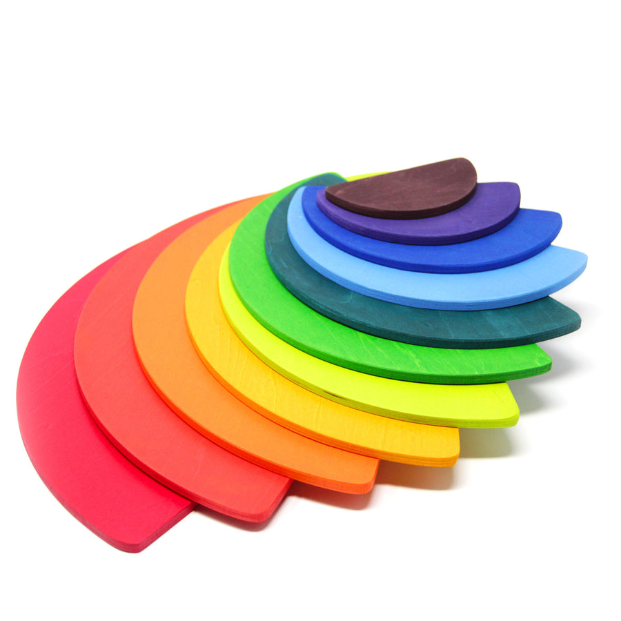 Large Rainbow Stacker Bundle - Rainbow Stacking toy – Green Walnut Inc.
