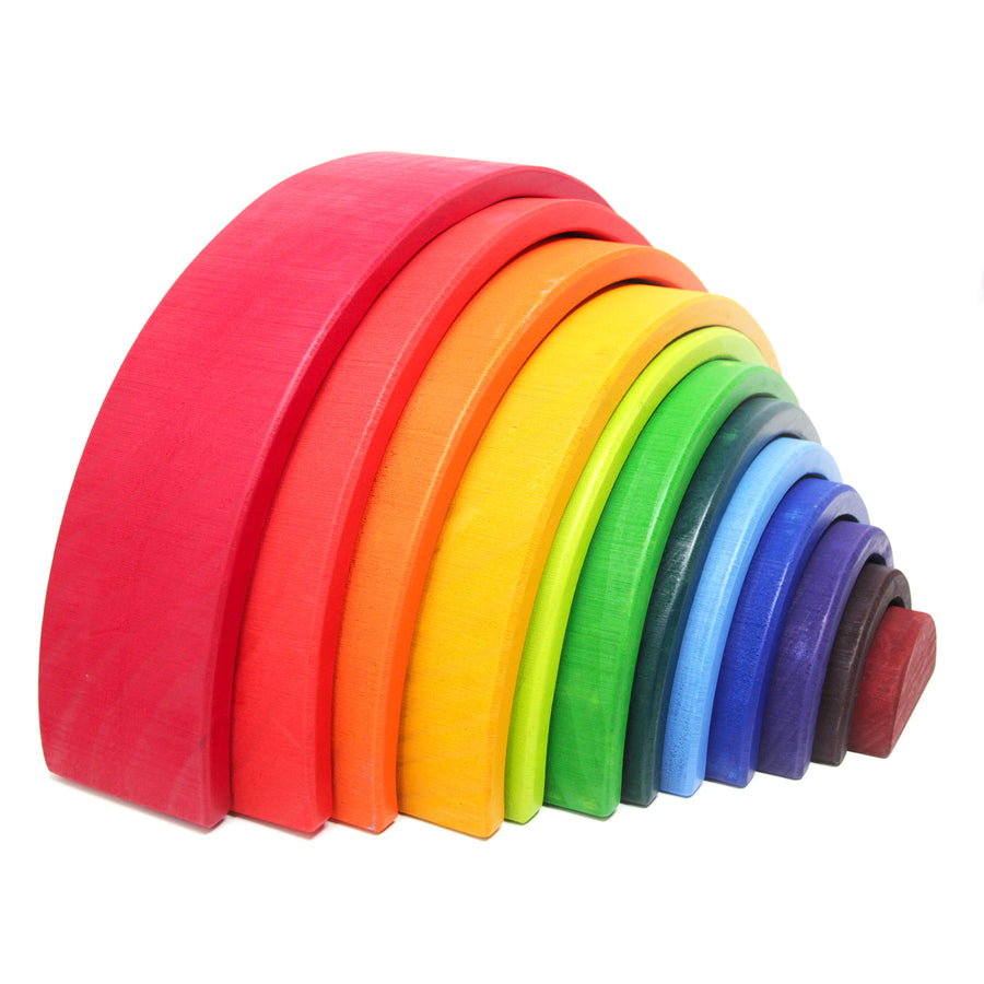 Large Rainbow Stacker Bundle - Rainbow Stacking toy – Green Walnut Inc.