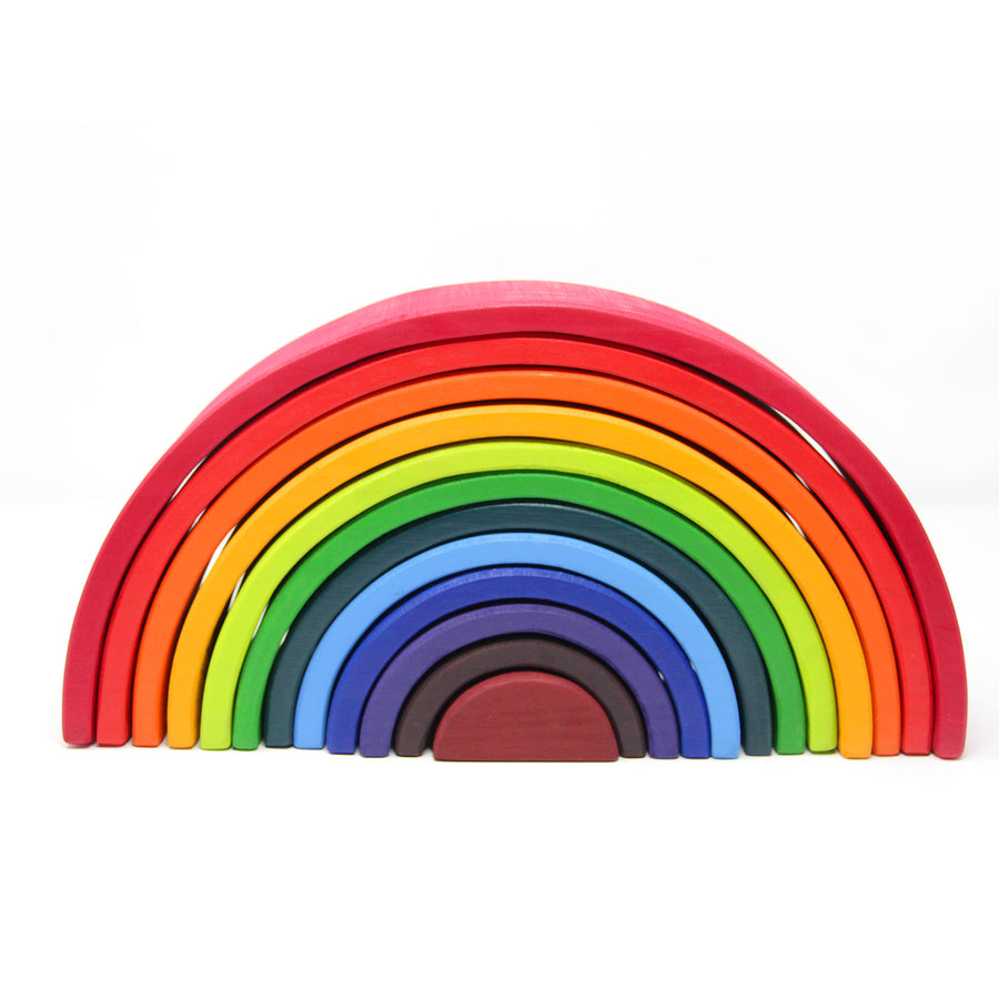 Large Rainbow Stacker Bundle - Rainbow Stacking toy – Green Walnut Inc.