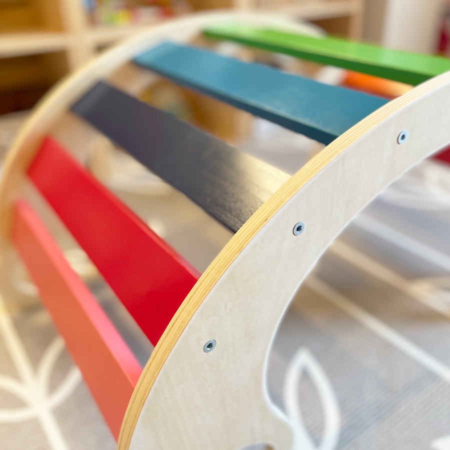 Wooden Rainbow Rocker | Climbing Arch – Green Walnut Inc.